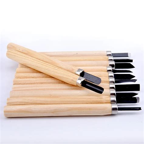 12pcs 기본 나무 잘라 내기 Diy 도구 및 자세한 목공 Gouges 손 도구에 대 한 초보자 학생 나무 조각 치즐 칼