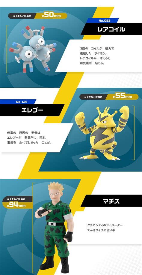 ポケモンスケールワールド カントー地方 マチス＆レアコイル＆エレブー、受注開始