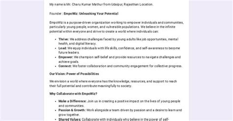 Charu Kumar Mathur On Linkedin Collaboration Opportunity