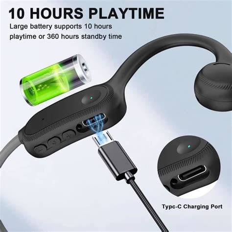 Casque Conduction Osseuse Ecouteurs Conduction Osseuse Bluetooth 5 2