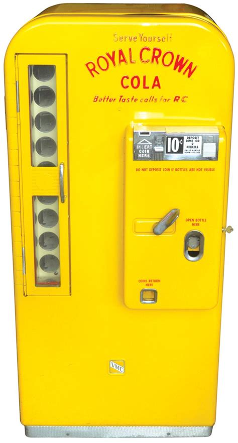 Royal Crown Cola Vending Machine Vmc 81d 10 Cent Embossed Door