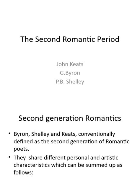 1 Keats Presentation Pdf John Keats Poetry