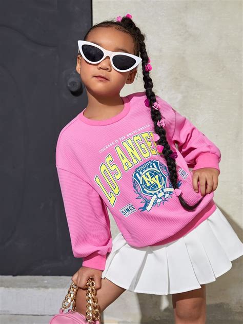 Multicolorido Casual Collar Manga Comprida Letra Embellished