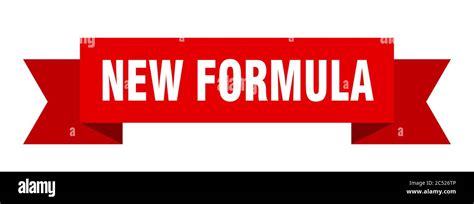 New Formula Ribbon New Formula Isolated Band Sign New Formula Banner