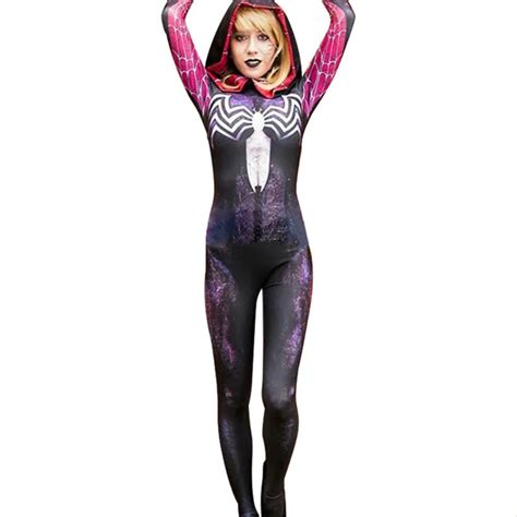 Gwenom Cosplay Costume Woman Venom Symbiote Spider Gwen Stacy Spiderman Superhero Costume D