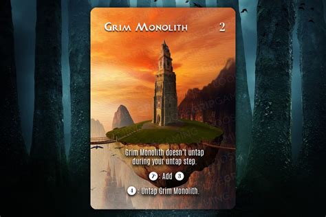 Grim Monolith Alternate Art Mtg Proxy Etsy