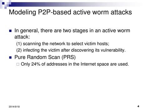 Ppt Peer To Peer System Based Active Worm Attacks Modeling Analysis