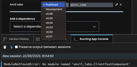 FIXED Bug Dependency On Tag Development No Longer Works Bug