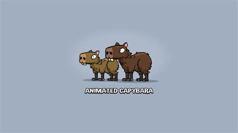 Animated Capybara 2d Game And Cartoon Sprite Youtube