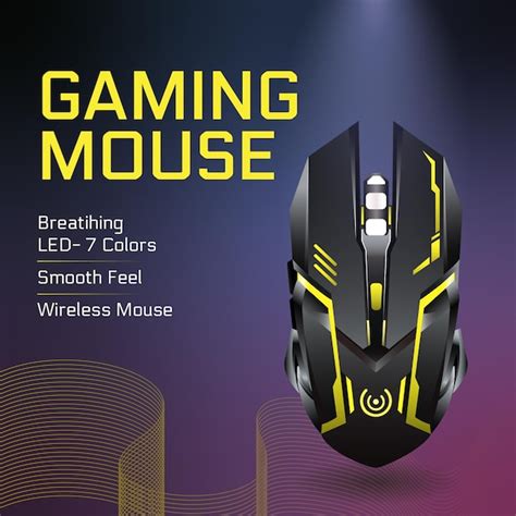Premium Vector Banner Design Of Gaming Mouse Template