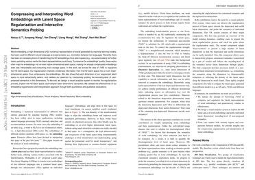 Compressing And Interpreting Word Embeddings With Latent Space