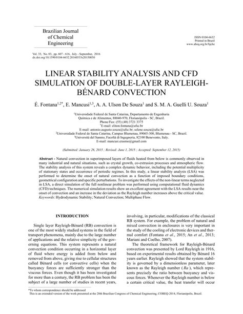 Pdf Linear Stability Analysis And Direct Numerical Simualation Of