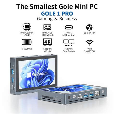 Mua Higolepc Mini Pc Win 11 Pro Celeron N5095 Mini Computer With Fan