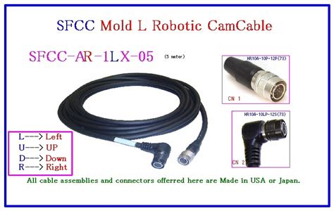 Molded Right Angle Connector Robot Cable Assy