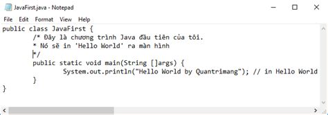 Viết Và Chạy Code Java Trên Máy Tính Lần đầu Tiên