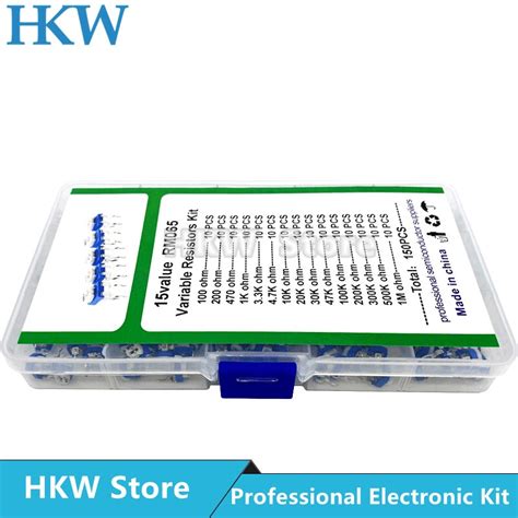 150pcs Rm065 Trimmer Potentiometer Kit 100 470 1k 3 3k 4 7k 10k 20k 30k