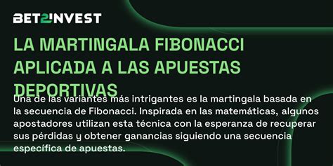 La Martingala Fibonacci Aplicada A Las Apuestas Deportivas Bet2invest La Martingala Fibonacci Aplicada A Las Apuestas Deportivas Bet2invest