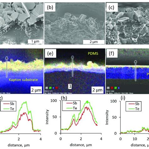 Sem Images A C Eds Mapping D F And Eds Elemental Line Scan Profile Download Scientific