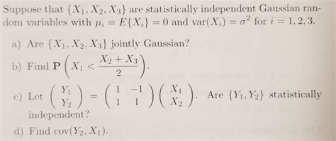 solved suppose that {xi x2 x3 are statistically