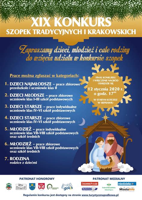 Zapraszamy do udziału w XIX Konkursie Szopek Tradycyjnych i Krakowskich