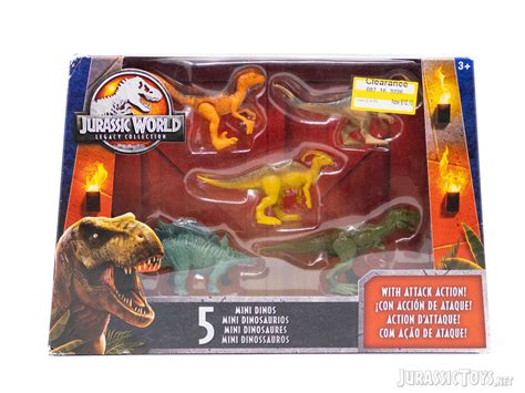 5 Mini Dinos The Lost World Jurassic Toys