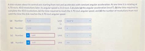 Solved A Disk Rotates About Its Central Axis Starting From