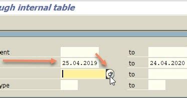 Sap Abap F Help From Internal Table