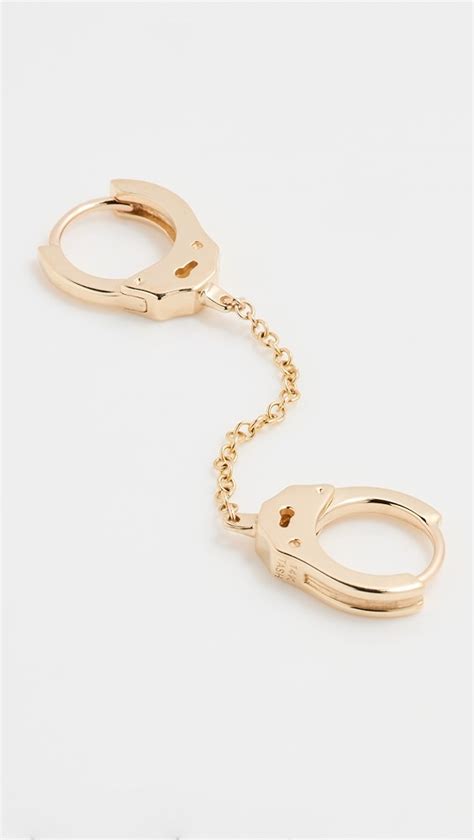 Maria Tash 14k 65mm Handcuff Clickers With Medium Chain Shopbop