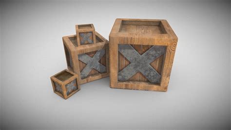 Wooden Crates 3d Model By Ismael Fofana Ishmael Fofana [b3c7d00