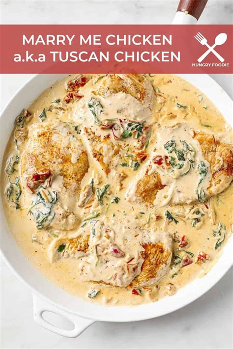The Best Marry Me Chicken Recipe Tuscan Chicken Hungry Foodie
