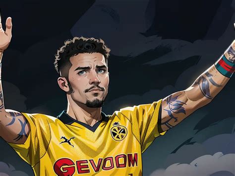 Jadon Sancho Von Borussia Dortmund Versucht Im Champions League Finale