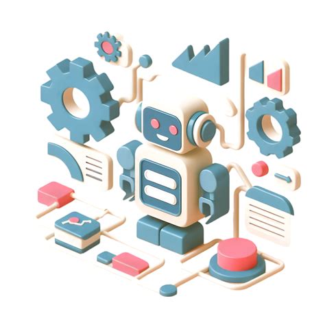 Ai Generated 3d Flat Icon Minimal Cute Style Pastel Tone Robotic