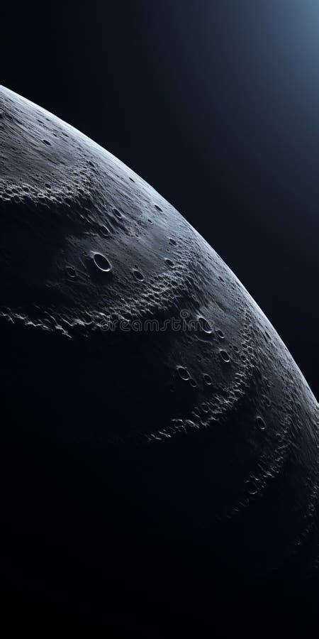 Meticulous Linework Precision Close Up Matte Photo Of A Dark Planet