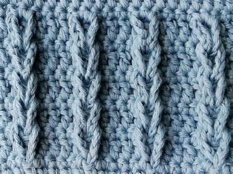 The Jacobs Ladder Stitch Nordic Hook Free Crochet Stitch Tutorial