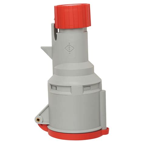 800918 32a 4 Pin And Earth Trailing Socket Red Uk Shelving Ltd