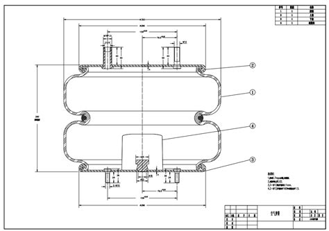空气弹簧 AutoCAD 2004 模型图纸下载 懒石网