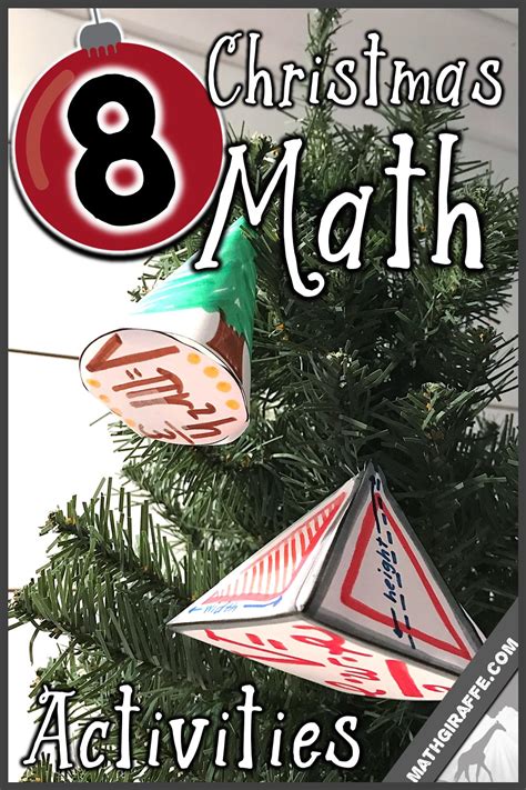Christmas Activities For Math Class Holiday Math Activities