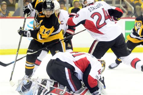 Chris Kunitz Scores In 2nd Ot Pittsburgh Penguins Top Ottawa Senators