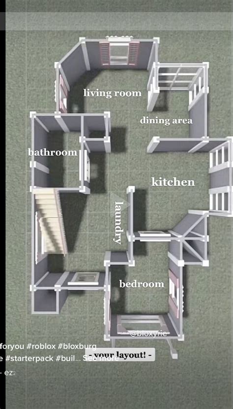Simple Bloxburg Home Layouts For Beginners In 2024 Small House Layout House Layouts Tiny