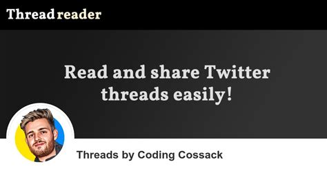 Coding Cossacks Threads Thread Reader App