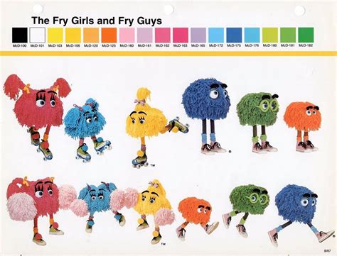 Mcdonalds Characters Fry Guys Hoppin For Fries 1987 With Ronald