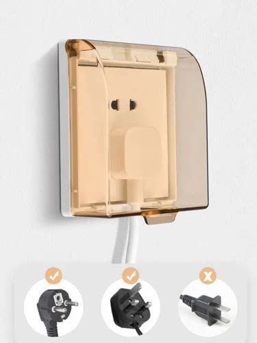 Material ABS Transparent Switch Socket Box Single Switch Socket Cover For Electronics