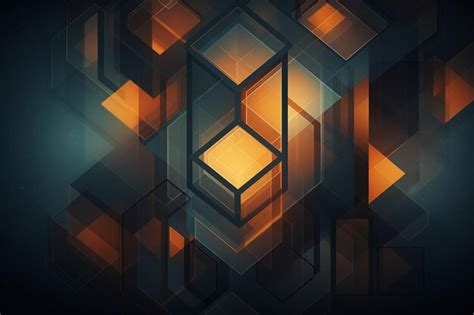Premium Photo Geometric Background With Interlocking Squares
