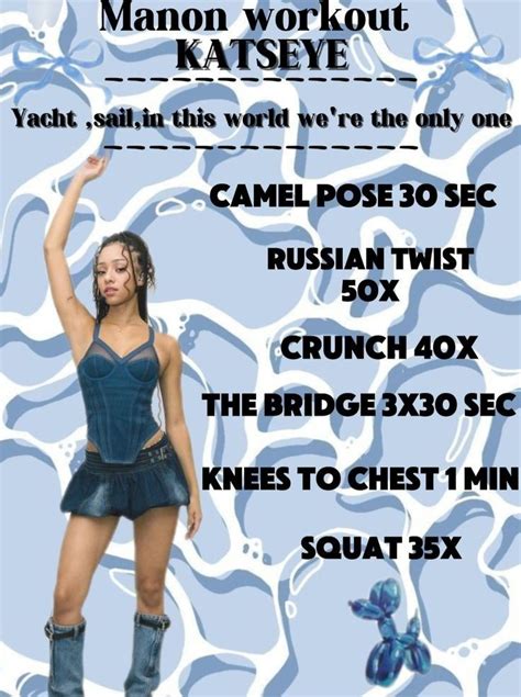 90s Body Workout Aesthetic Manon Katseye Workout Daniela Katseye