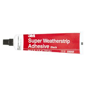 3m 3m8008 Black Super Weatherstrip Adhesive
