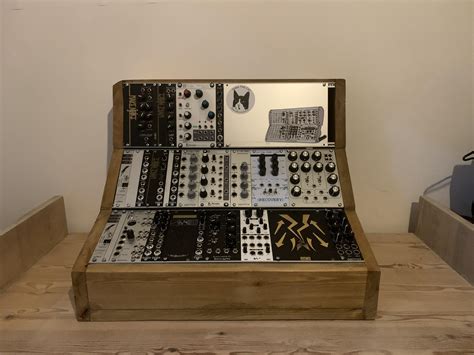 Just Got Addicted To Modular Synth Here Is My Diy Case From Reclaimed Wood R Synthdiy