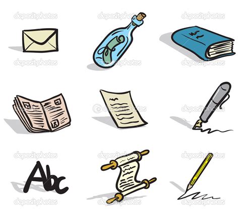 Written Communication Icons Stock Vector Image By ©konurk 12719664