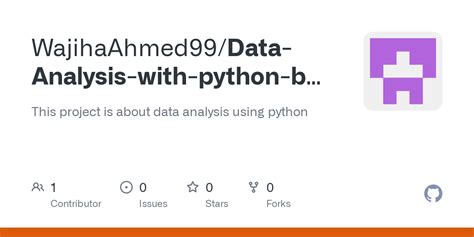 github wajihaahmed99 data analysis with python by ibm project this