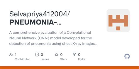 Github Selvapriya Pneumonia Detection From Chest X Rays A