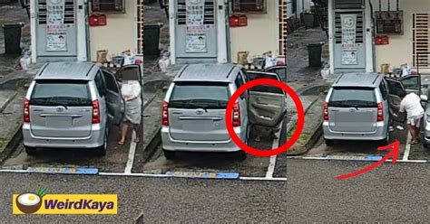 Msian Woman Allegedly Caught Peeing At Parking Lot And Used Car Door As